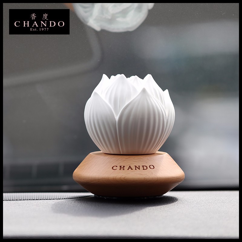 PORZELLAN-DIFFUSER CHANDO LOTUS FLOWER - MIDNIGHT LOTUS - Aromapunkt